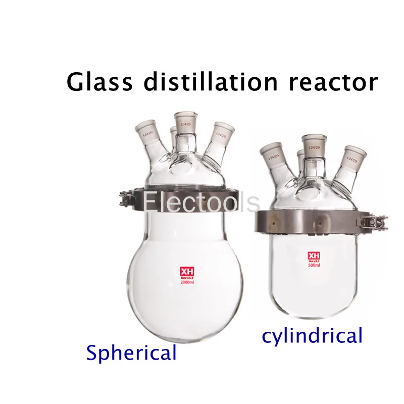 Open-End-Reactor-Glass-Distillation-Reactor-Open-Reaction-Bottle-Three ...