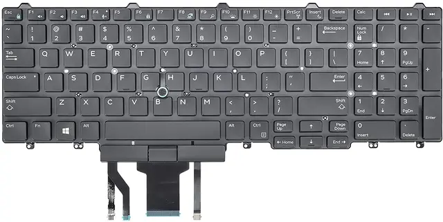 NEW US Backlit Keyboard for Dell Latitude E5550 E5570 5550 5580 5590 ...