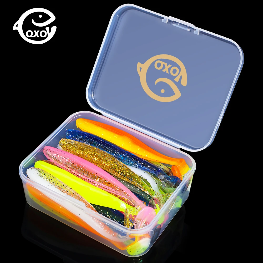 QXO-Fishing-Soft-Lure-Worm-With-Box-Silicone-Bait-Swimbait-Streamer-Sea ...