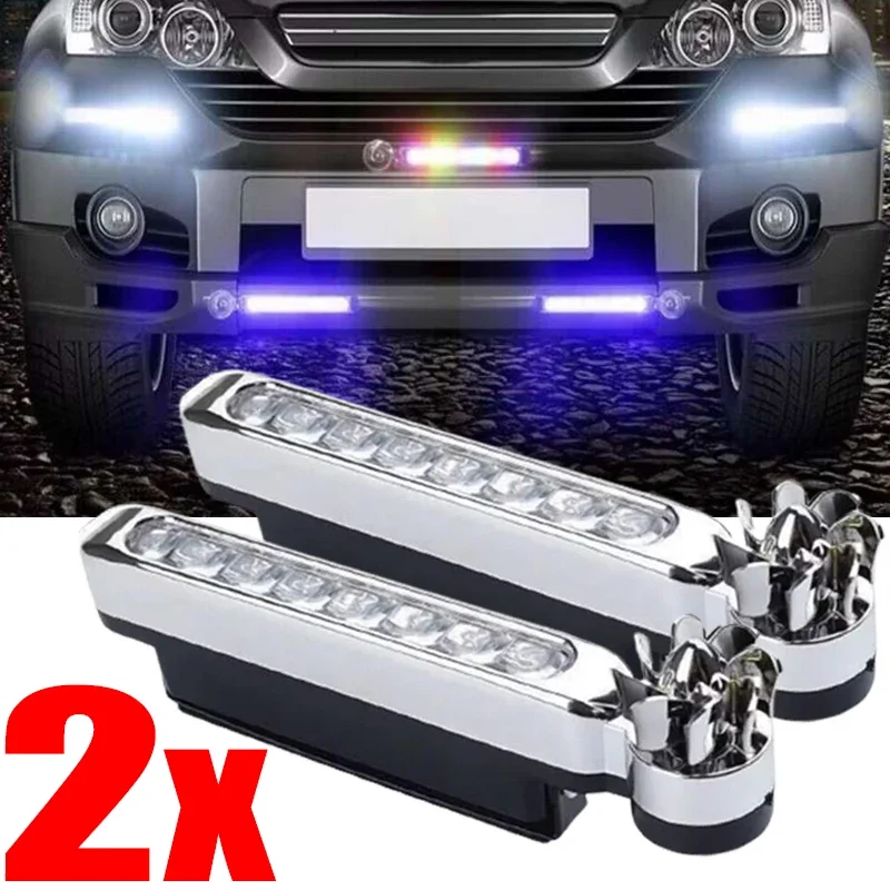 1-2pcs-Wind-Powered-Car-LED-DayTime-Running-Light-Auxiliary-Lighting ...