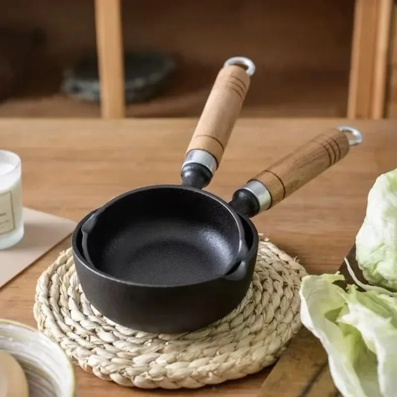Nonstick-Mini-Sauce-Pan-Small-Soup-Pot-Milk-Pan-Wooden-Handle-Hot-Oil ...