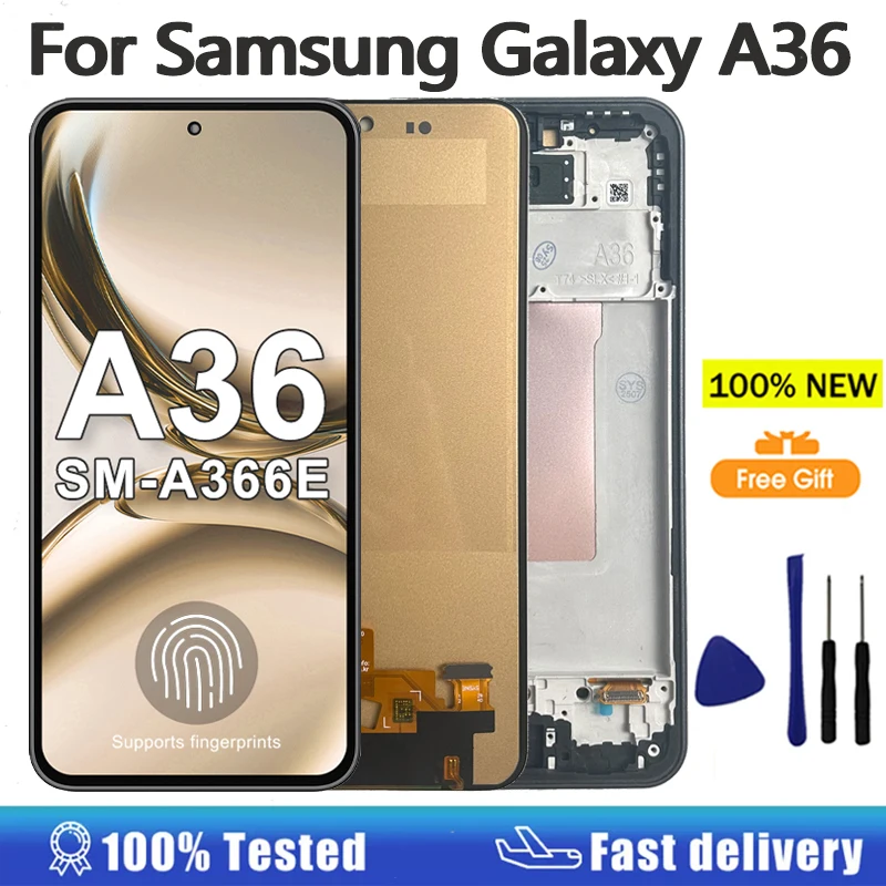 Pantalla LCD Super AMOLED para Samsung Galaxy A36 5G, montaje de ...