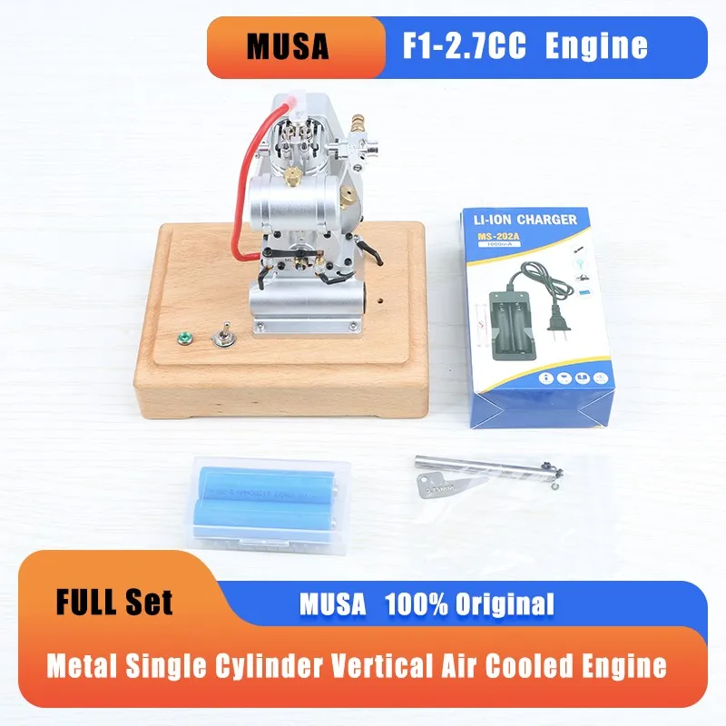 Vertical-Air-Cooled-Engine-Model-MUSA-Metal-Single-Cylinder-Engine ...