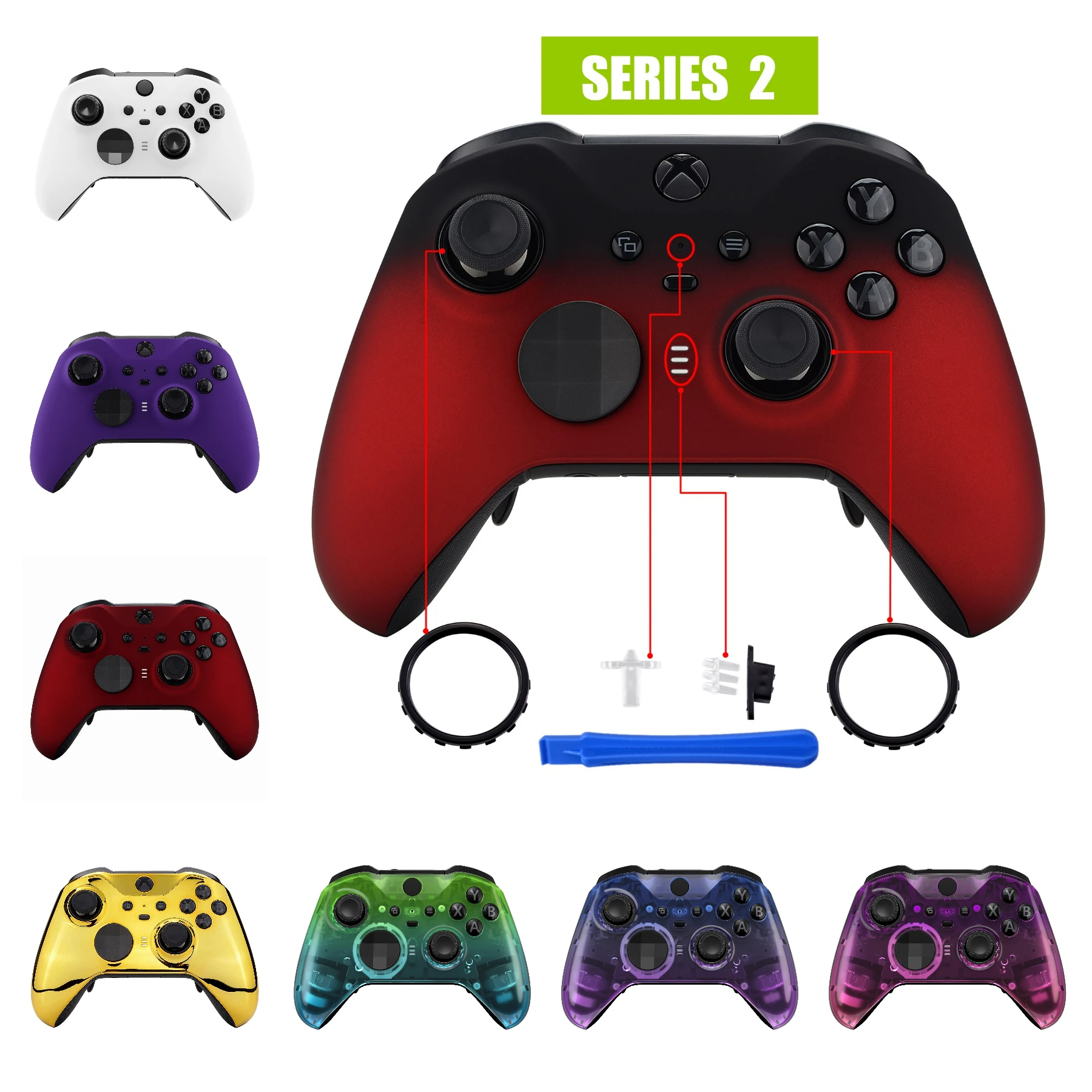 EXtremeRate-Frente-Caso-Shell-Habita-o-kit-de-substitui-o-para-Xbox-One ...