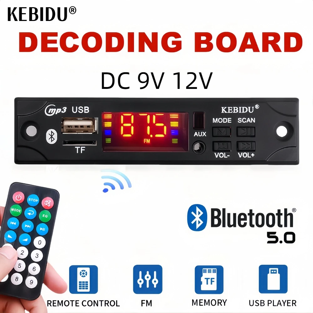 DC-9V-12V-MP3-WMA-Decoder-Board-Wireless-Bluetooth-5-0-MP3-Player-Car ...