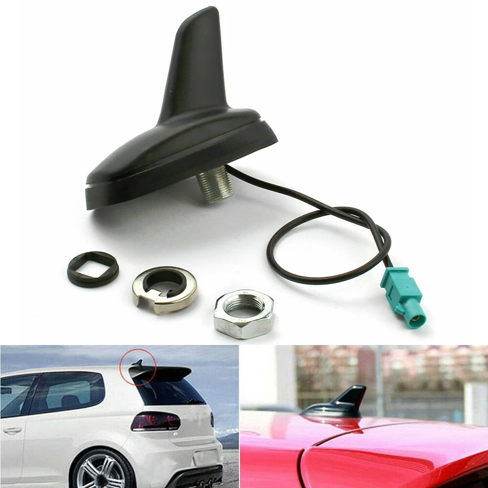 Car Shark Fin Active Roof AM/FM Radio Aerial Antenna Fit for VW Golf 5 ...