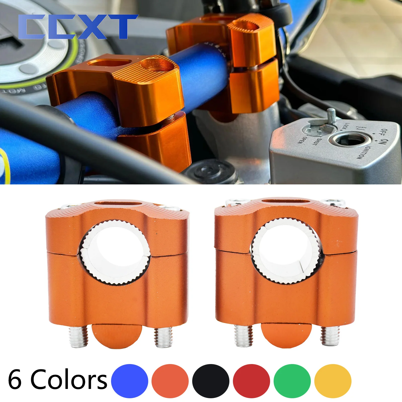 Motorcycle 22mm 28mm Handlebar Clamp Handlebar Risers Adapter Bar ...