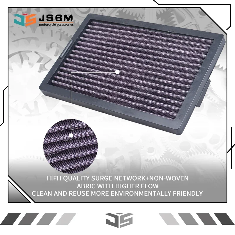 JSBM Motorcycle Air Filter For KAWASAKI 11013-0020 EX250 EX250J EX250R ...