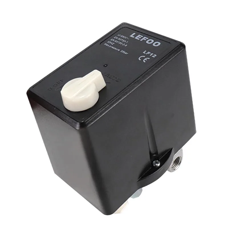 Controlador-manual-do-compressor-de-ar-do-bot-o-ligado-fora-do ...