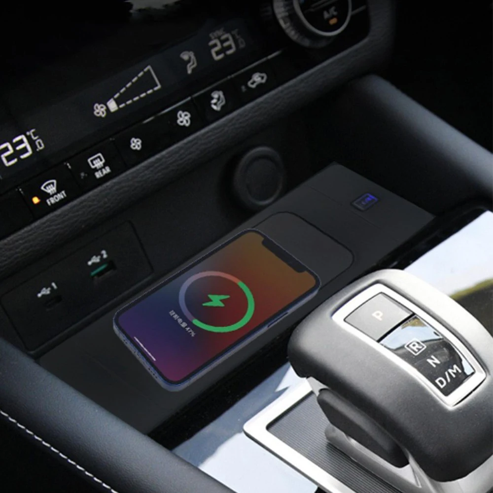 For Mitsubishi Outlander 2023 Car QI Wireless Charger 15W Quick Charge Center Console Mobile ...