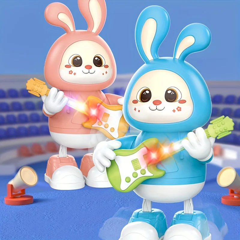 Musical-Dancing-Rabbit-Toy-with-Guitar-Walking-Singing-Bunny-Moving ...