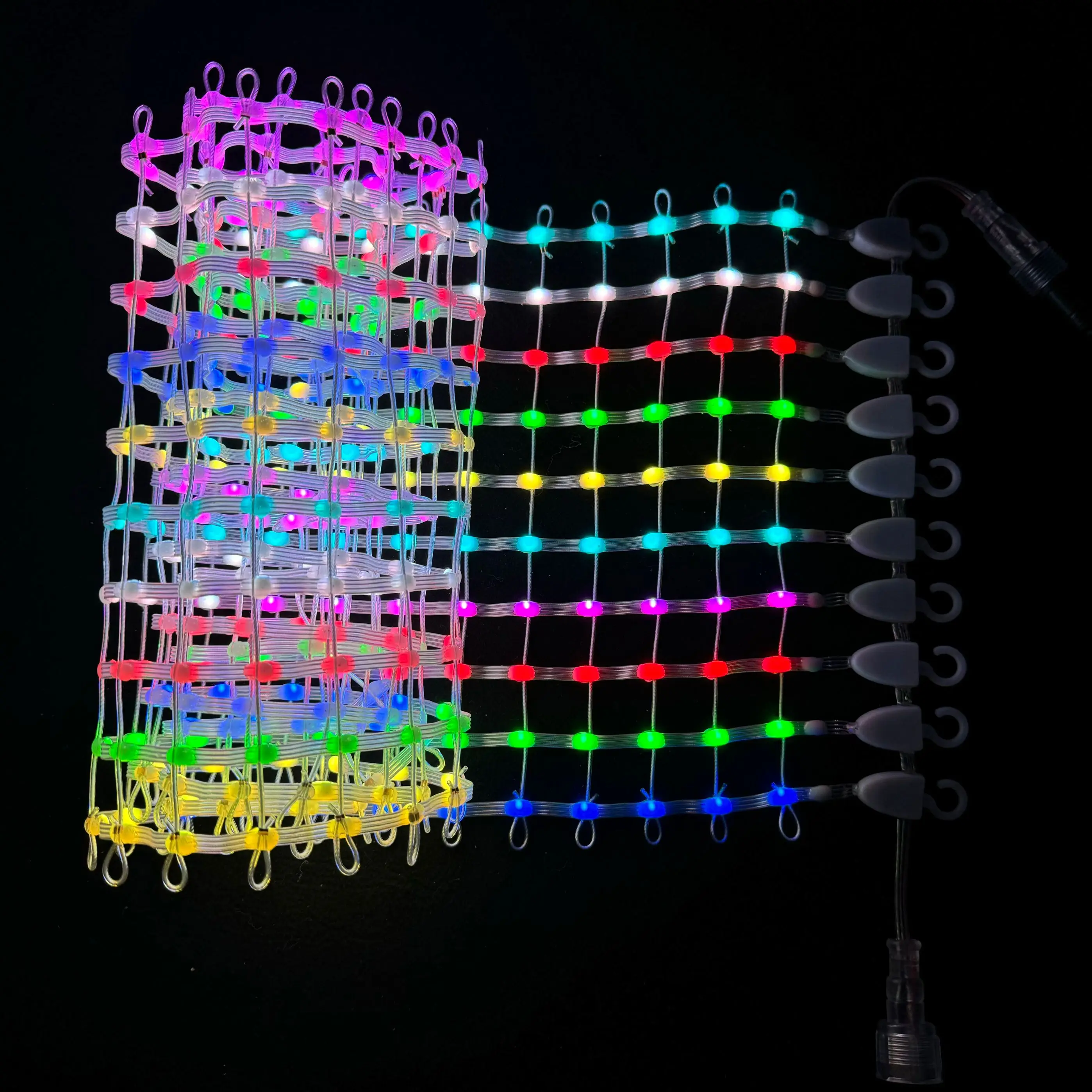 DC12V-25mm-Pitch-Addressable-RGB-Smart-LED-Pebble-Seed-Flexible-Matrix ...