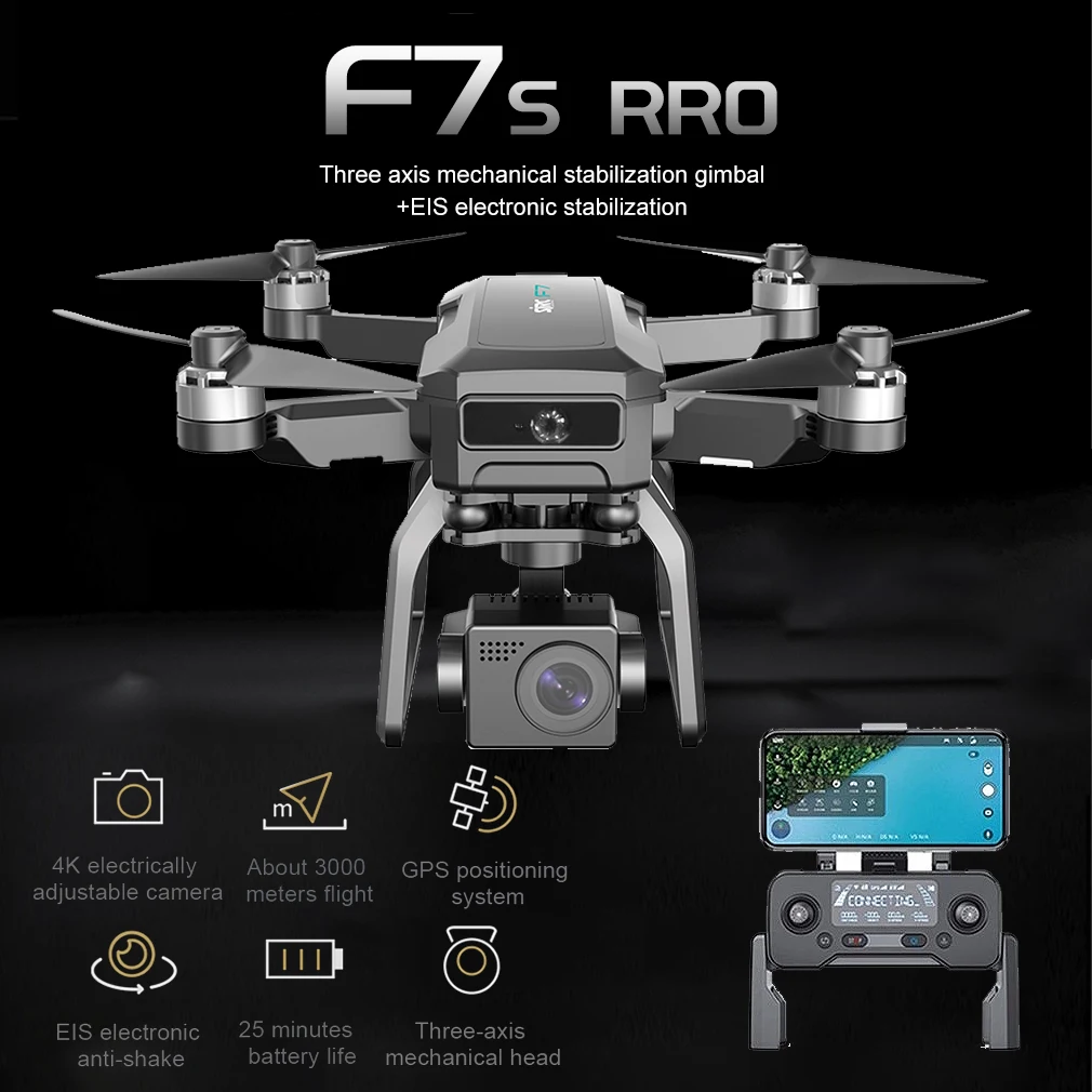 SJRC-F7-F7S-4K-Pro-GPS-Drone-With-Wifi-FPV-HD-Camera-3-axis-Gimbal ...
