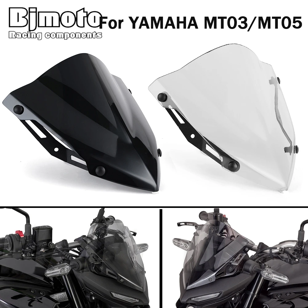 MT03-MT25-MT-03-MT-25-Motorcycle-Street-Bike-Windshield-Windscreen-For ...