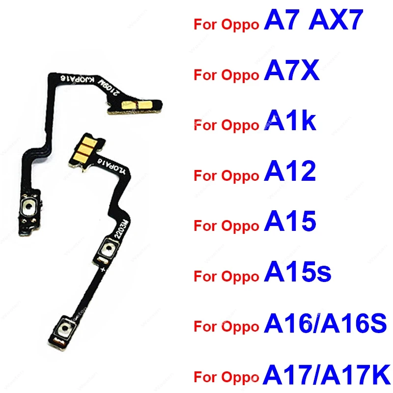 For OPPO A17 A17K A16 A16S A15 A15S A12 A7 A1K On OFF Power Volume ...