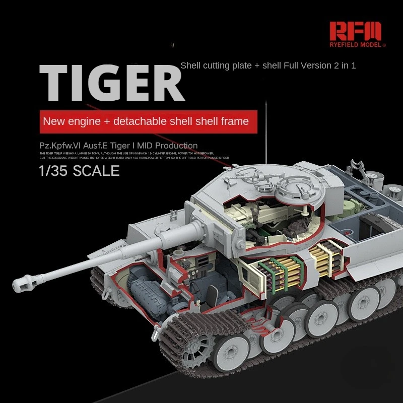 Ryefield-model-1-35-assembling-tank-model-kit-RM-5100-Tiger-tank-medium ...