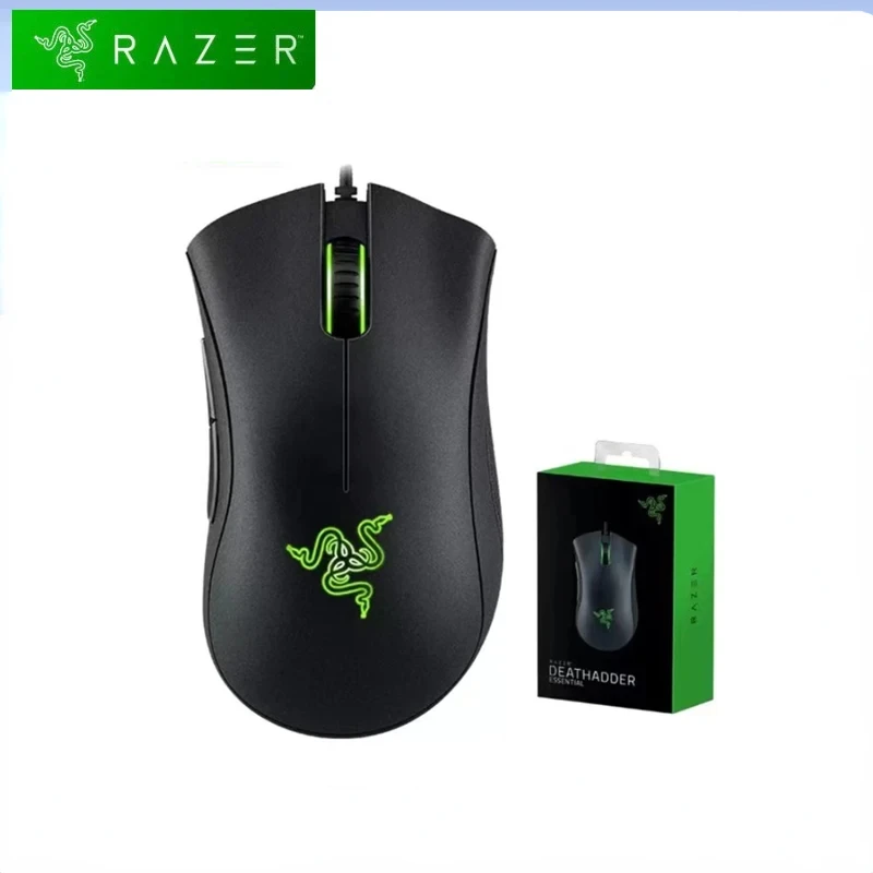 Razer-DeathAdder-Essential-Standard-Wired-Gaming-Mouse-6400DPI-Sensor ...