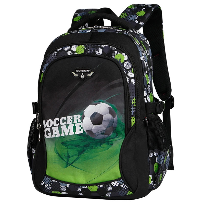 Top-Quality-Orthopedic-Boys-School-Bags-Football-Pattern-Backpacks ...