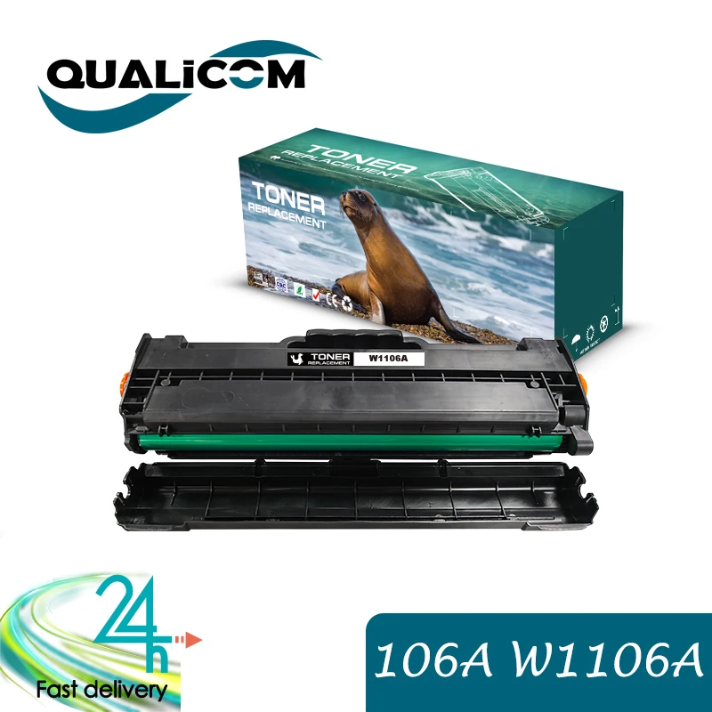 Qualicom 106a W1106a 1106 1106a With Chip Compatible Toner Cartridge ...
