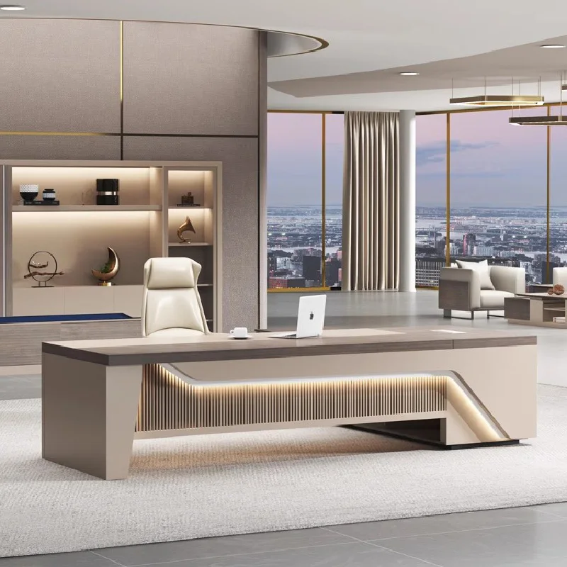 Organizer-Height-Office-Desk-Reception-Table-Conference-Drawers-Corner ...