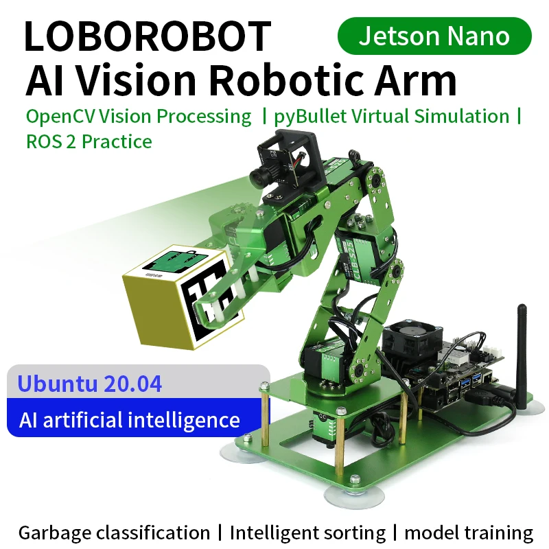 JETSON-NANO-robotic-arm-AI-artificial-intelligence-visual-recognition ...