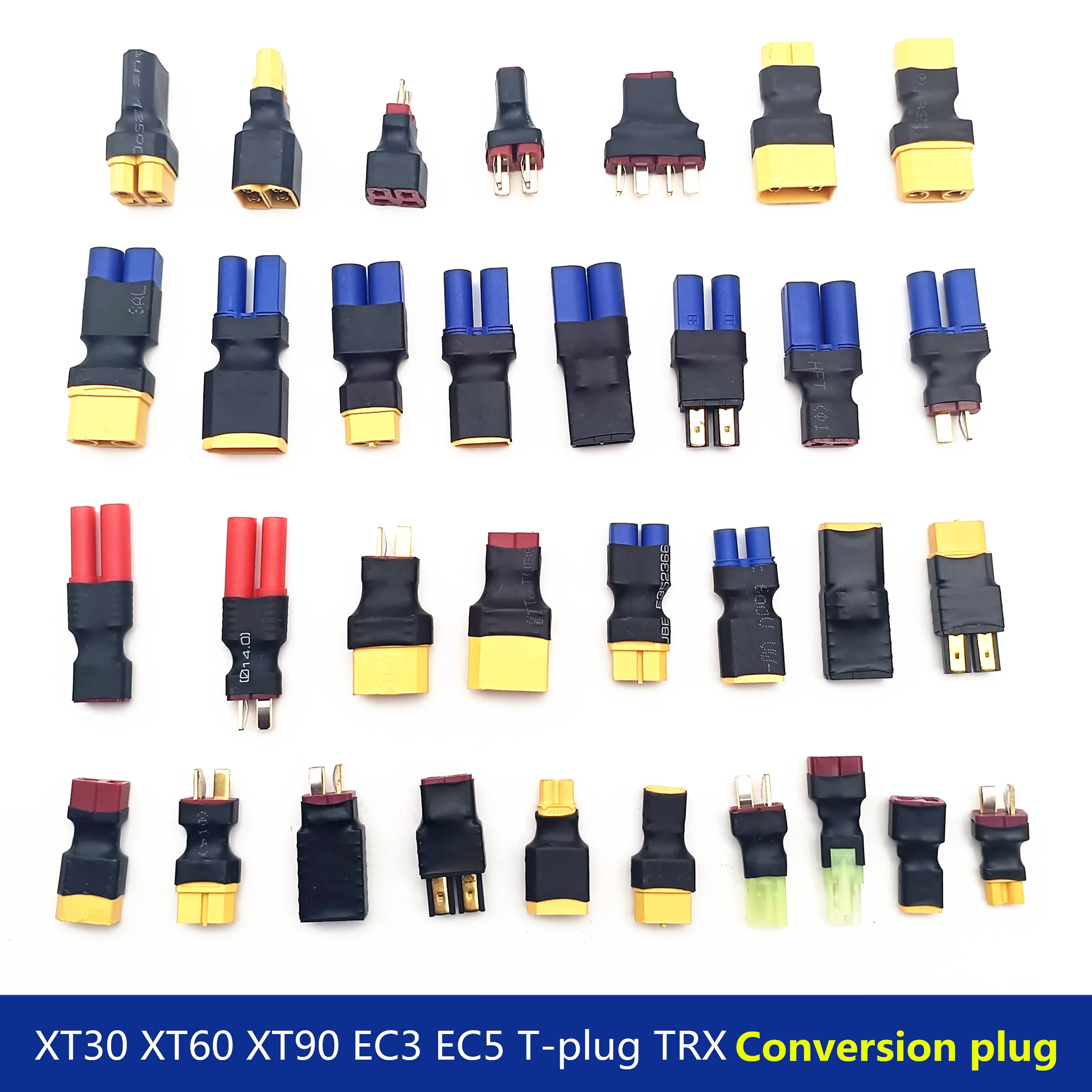 Adapter XT30 XT60 XT90 TRX T Plug Deans Female to Male Connectors Plug ...