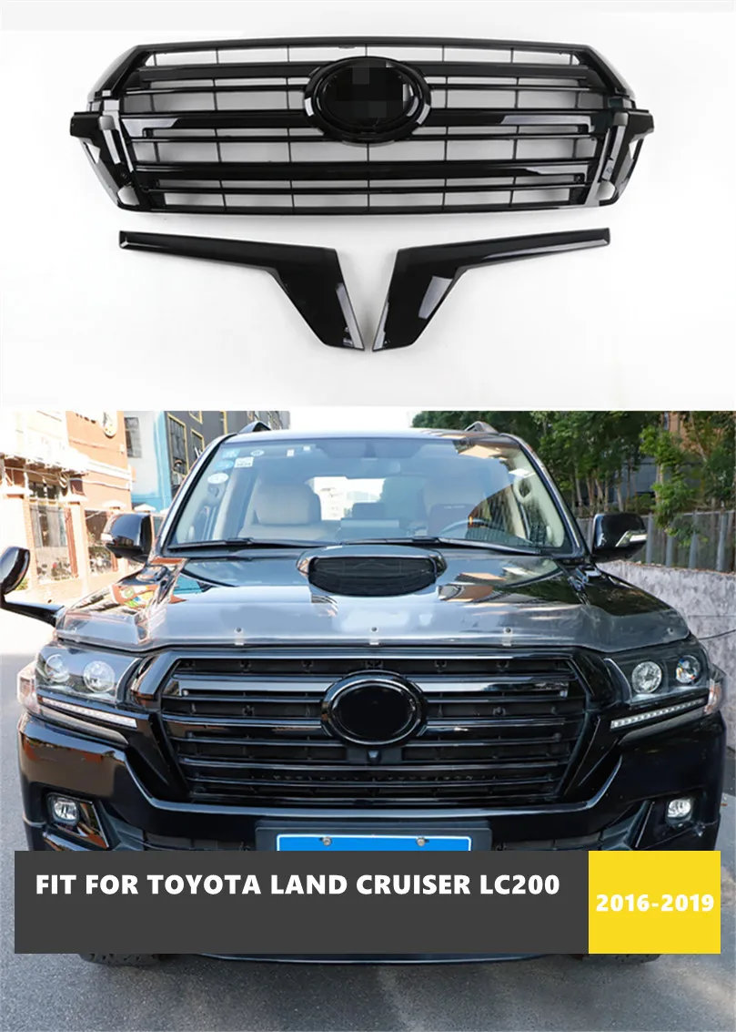 Good-Quality-ABS-Front-Middle-Grill-Racing-Grills-Fit-For-Toyota-Land ...