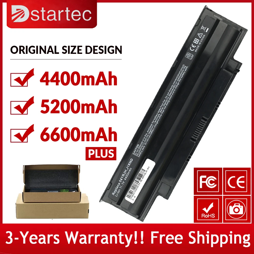 J4xdh J1knd N4010 Laptop Battery For Dell Inspiron 13r 14r 15r 17r ...