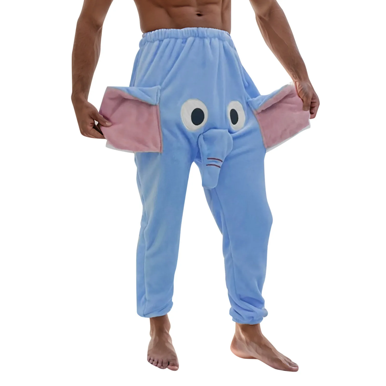 Men-Velvet-Long-Pants-Funny-Elephant-Novelty-Shorts-Humorous-Underwear ...
