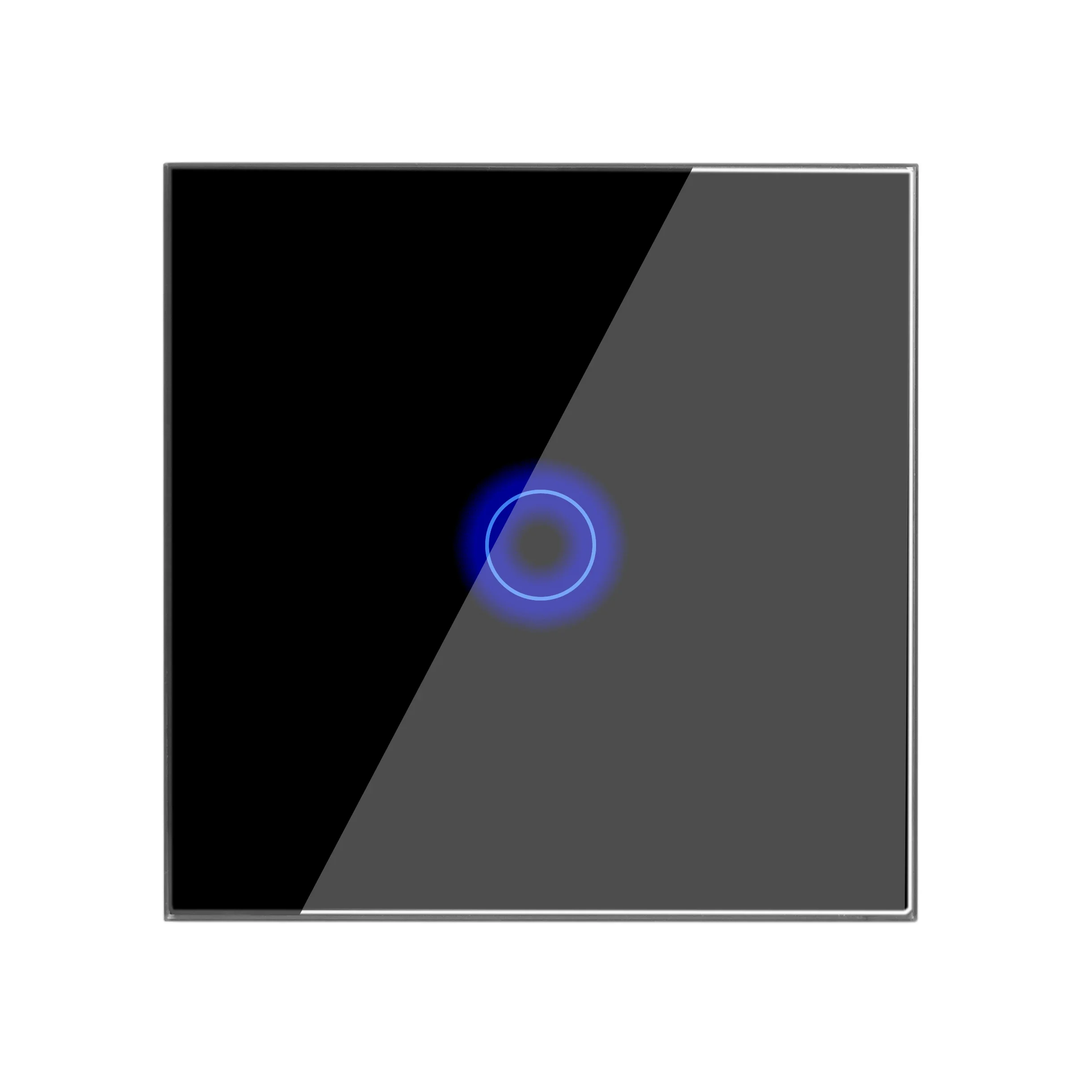 EU-UK-standard-Wall-touch-light-switch-AC-110V-220V-White-Crystal-Glass ...