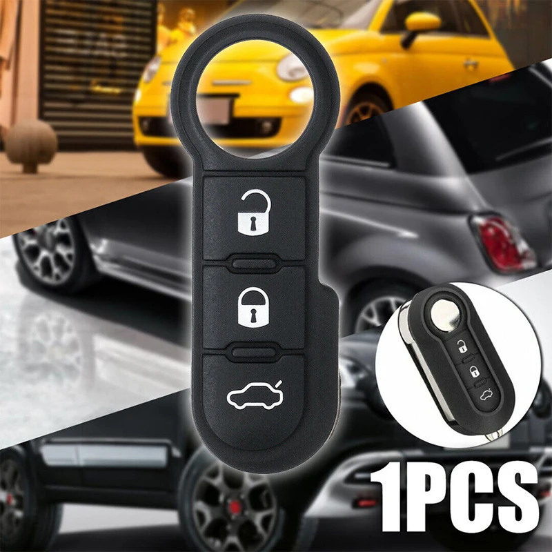 3 Button Remote Key Fob Rubber Pad Replacement Parts Remote Control Key ...