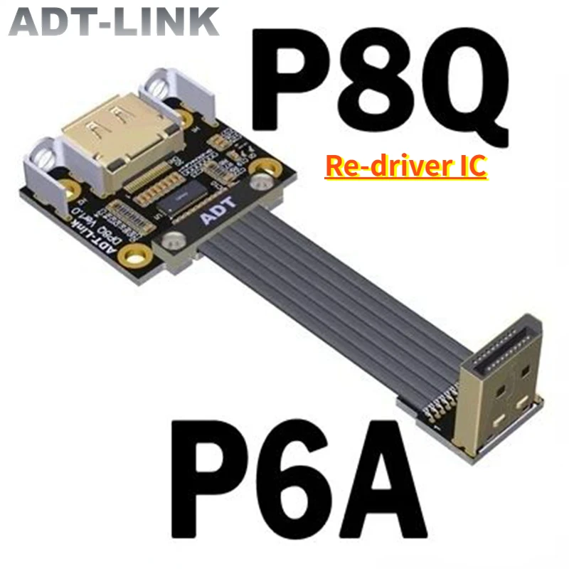 Shielded-DisplayPort-V1-4-Cable-4K-165Hz-Display-Port-Adapter-For-Video ...