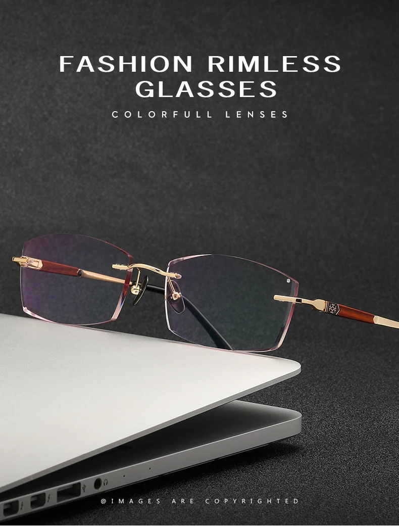 Reven Jate Mens Rimless Square Eyeglasses 3016 Fuzweb