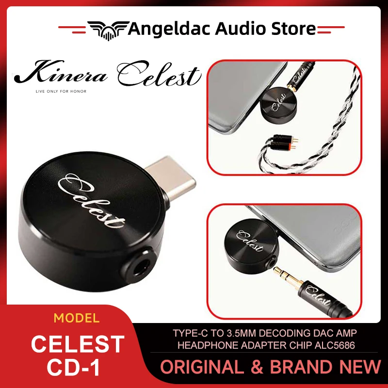 KINERA-Celest-CD-1-Type-C-to-3-5mm-Decoding-DAC-Amp-384kHz-32bit ...