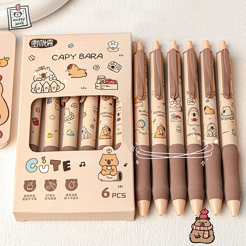 Stylo-gel-s-chage-rapide-Capybara-Cartoon-stylos-melon-al-criture-lisse ...