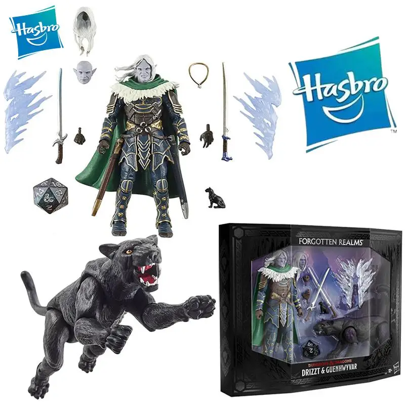 Hasbro-Dungeons-Dragons-Officially-Limited-Drizzt-Guenhwyvar-Set-16Cm ...