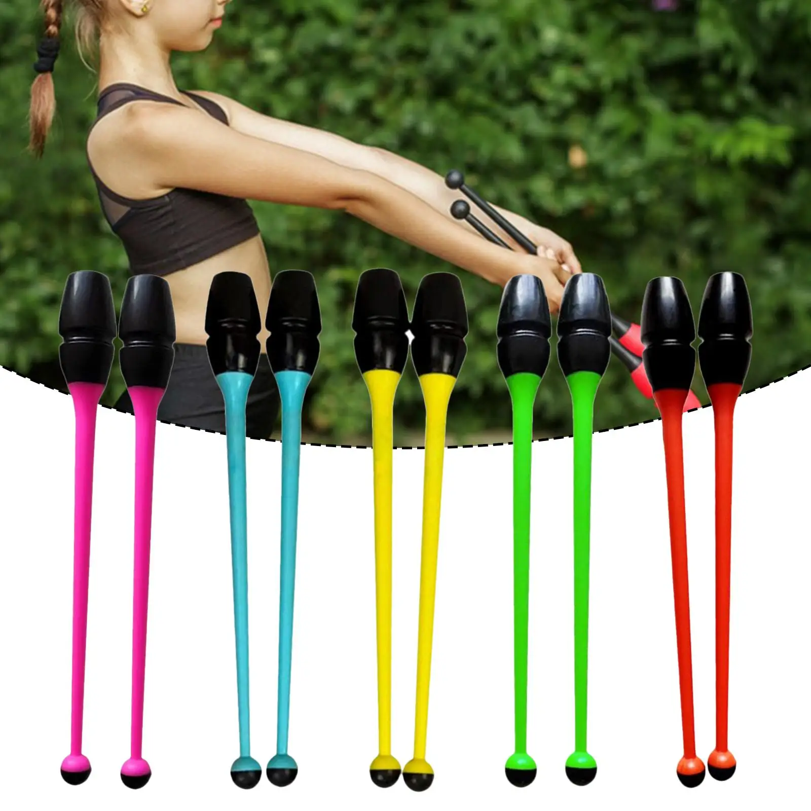 2Pcs Gymnastics Stick Clubs for Kids and Adults,Twirling,Tool ...