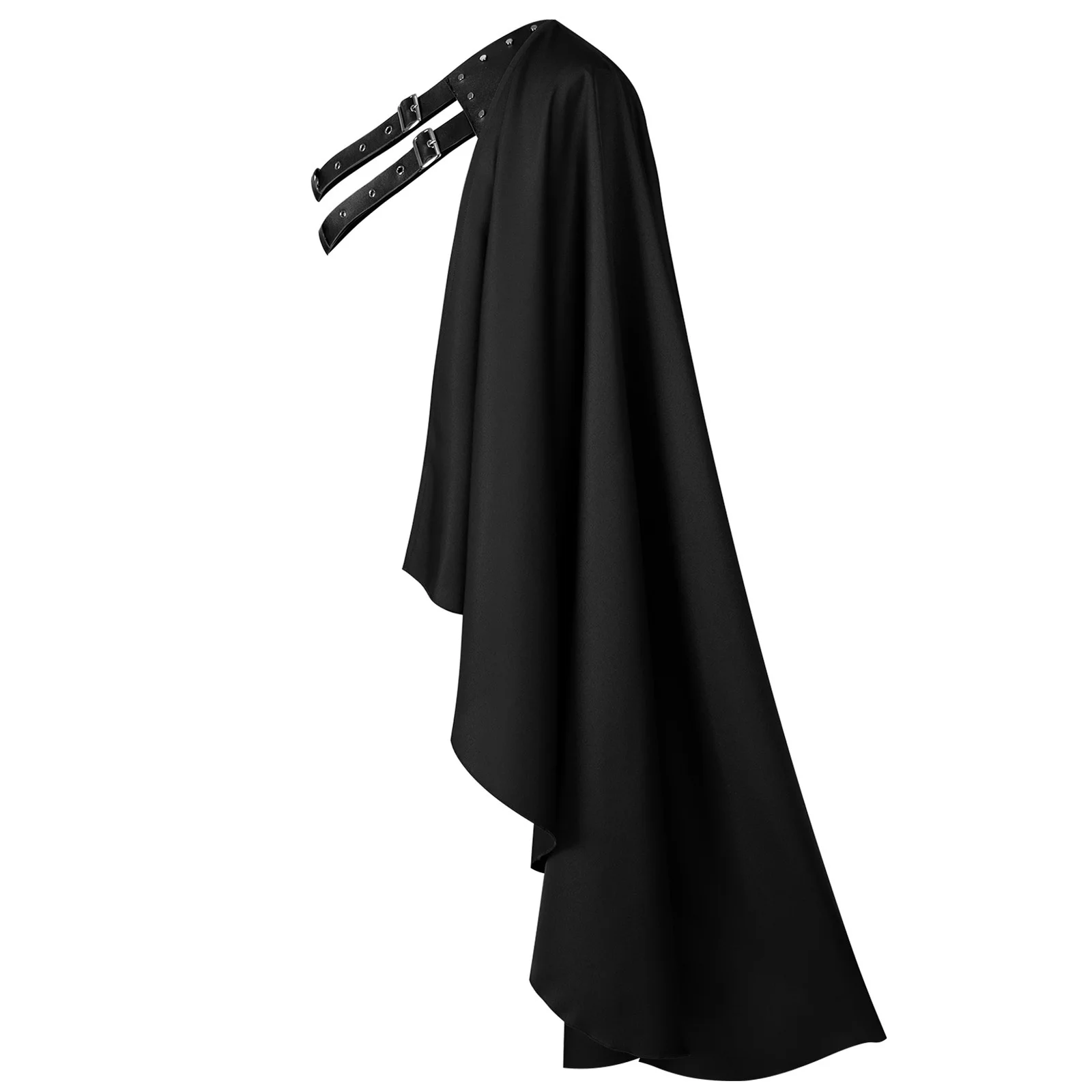 Medieval Vintage One Shoulder Cloak Gothic Punk Steampunk Shawl Half ...