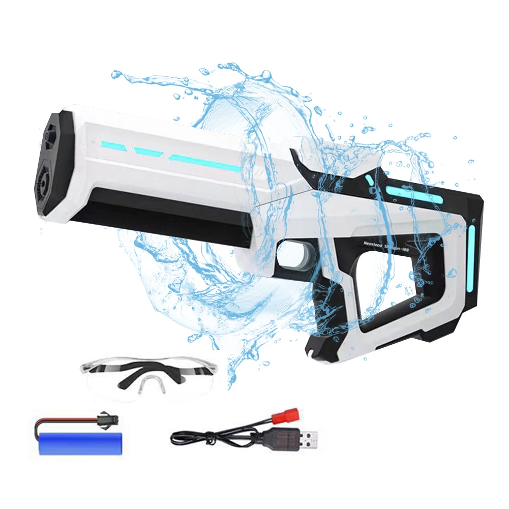Electric-Water-Gun-Rechargeable-Water-Blaster-Gun-Long-Range-Water ...