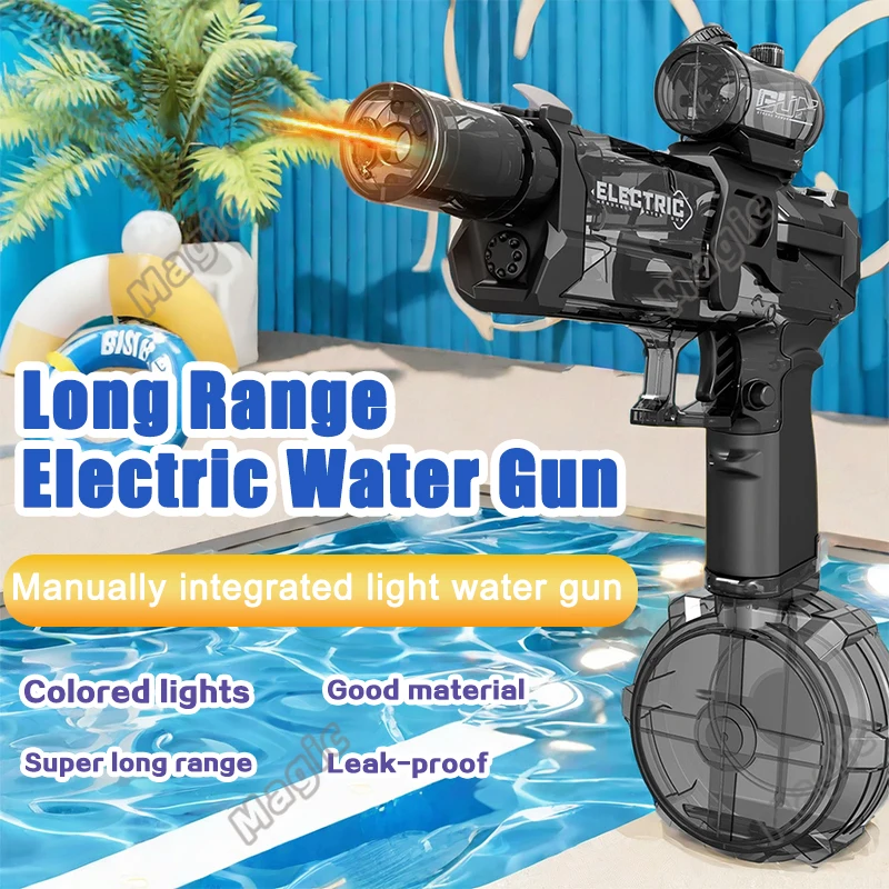 New-Electric-Automatic-Water-Gun-With-light-Sprays-Water-Continuously ...