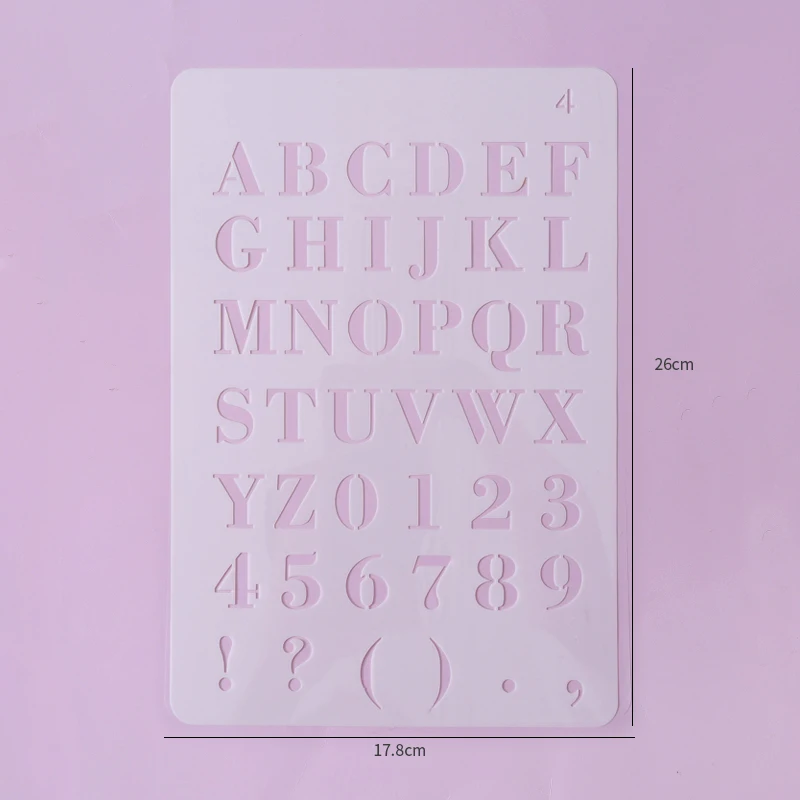 Girly Letter Stencils