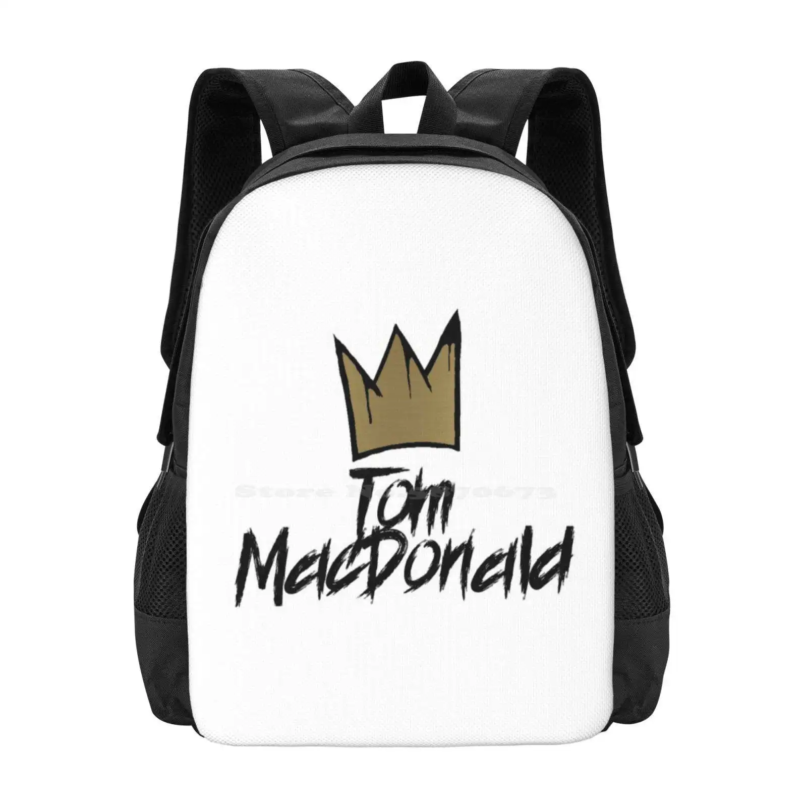 Tom-Macdonald-Grafitti-Crown-Hot-Sale-Schoolbag-Backpack-Fashion-Bags ...