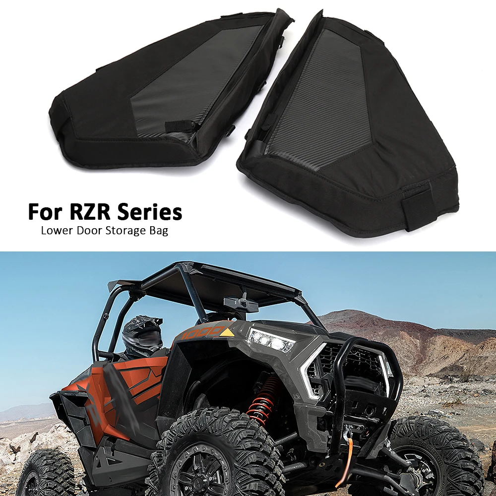 New-UTV-Accessories-Black-Lower-Door-Panel-Storage-Bag-For-Polaris-RZR ...