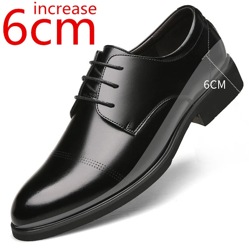 Height Increasing Shoes Men Taller Elevator Shoes 6CM Invisible Insole ...