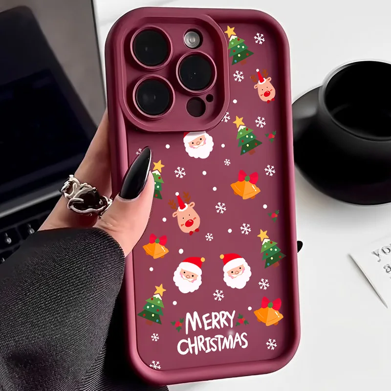 Christmas-Santa-Claus-Case-For-iPhone-16-14-15-Pro-Max-Plus-13-12-11 ...