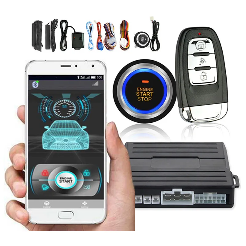 Phone-Remote-Start-kit-for-Car-Alarm-With-Autostart-Engine-Start-Stop ...