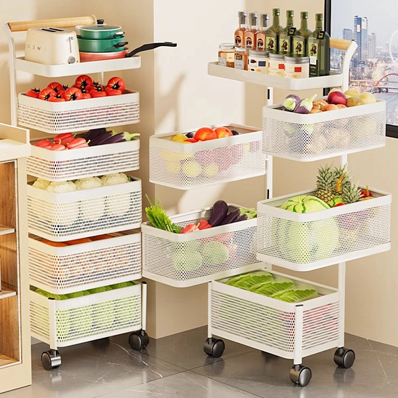 Tableware-Storage-Food-Cart-Transport-Foldable-Kitchen-Rack-Food-Cart ...
