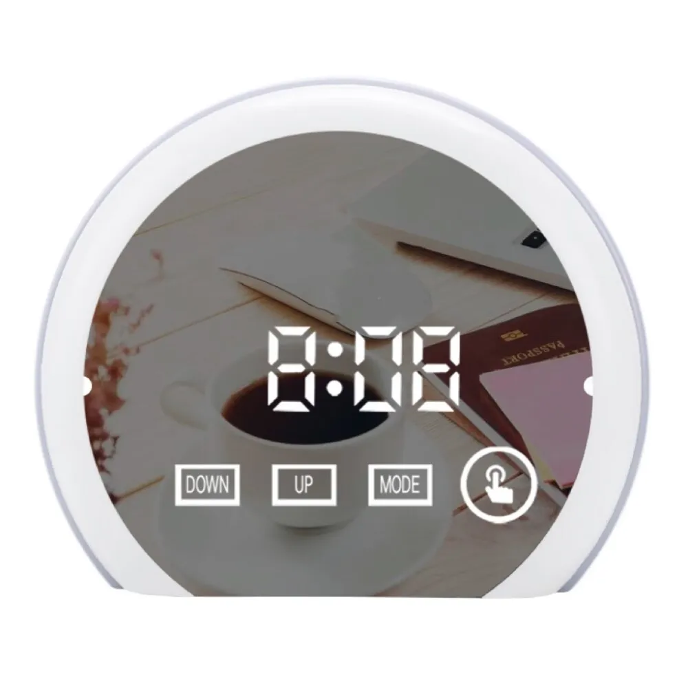 LED-Mirror-Table-Clock-Digital-TemperatureAlarm-Snooze-Desktop ...