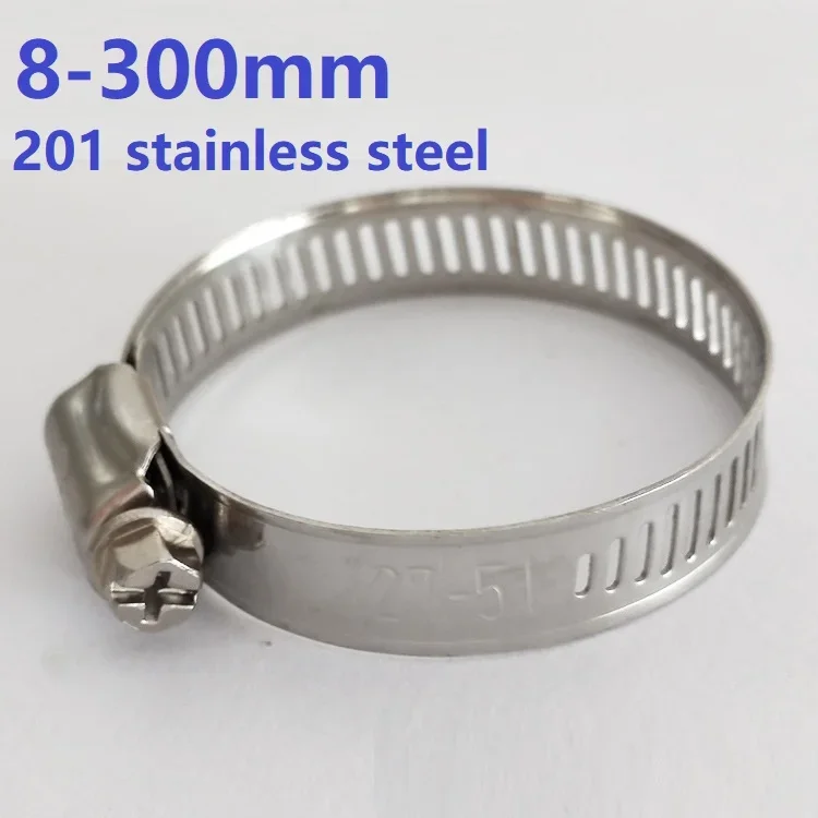 Adjustable-Pipe-Clamps-201-Stainless-Steel-Hose-Clips-Fuel-Hose-Clamps ...