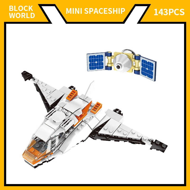 Plastic-Spaceship-Model-Building-Miniature-Sat-lite-Space-Shuttle-Block ...